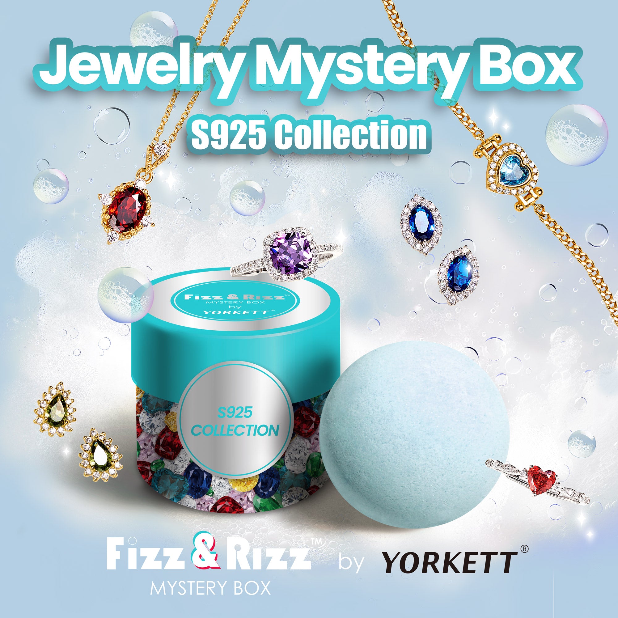 Fizz and Rizz 925 Sterling Silver Jewelry Mystery Box The Best Gift Id
